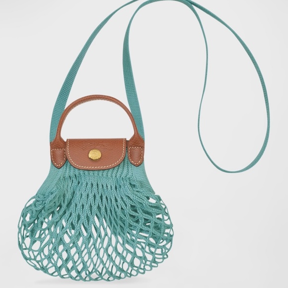Longchamp | Bags | Longchamp Lagoon Le Pliage Filet Xs Mesh Crossbody ...